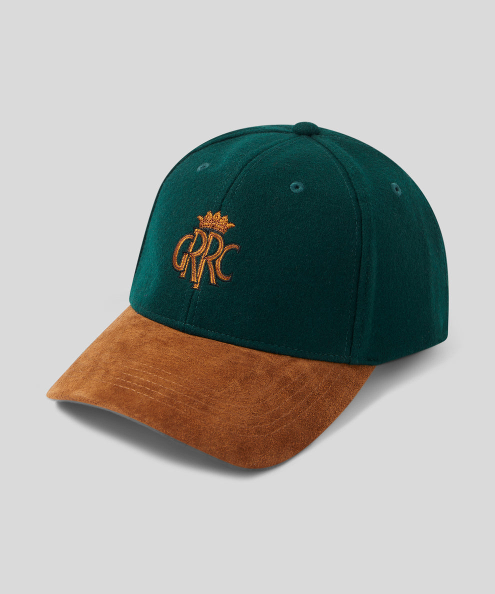 Suede Peaked Fur Felt Green Grrc